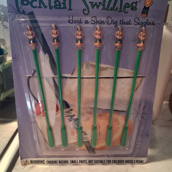 not sure | Party Supplies | Vintage Cocktail Swizzle Sticks Hula Girl ...